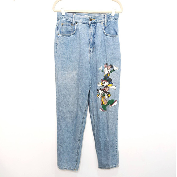 Disney | Jeans | Vintage Disney Juniors Size 3 Mickey Minnie Goofy High ...